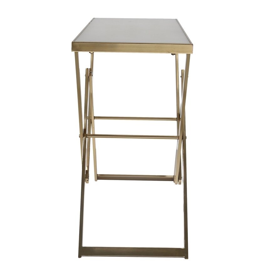 Gold Folding Leg Console | Fourth Interiors